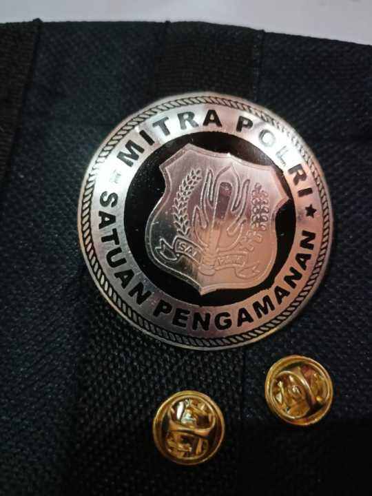 pin lencana mitra polri satpam security | Lazada Indonesia