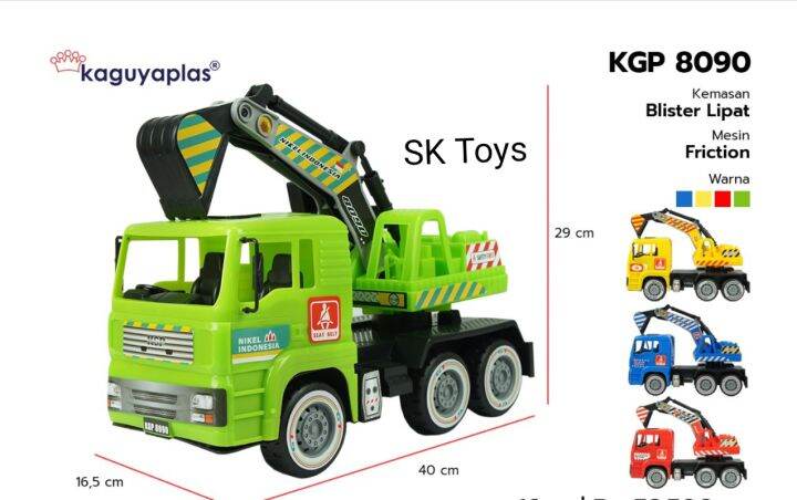 Mainan mobil truk excavator jumbo/ truk keruk beko | Lazada Indonesia