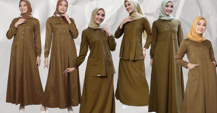 GAMIS SETELAN ROK SERAGAM ASN UNIFORM 12-15 ETHICA | Lazada Indonesia