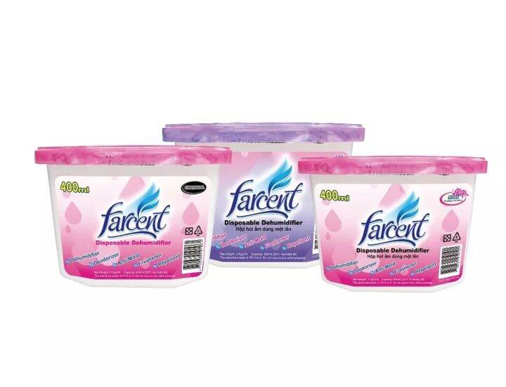 FARCENT Dehumidifier Disposable 400ml [Rose / Charcoal] | Lazada