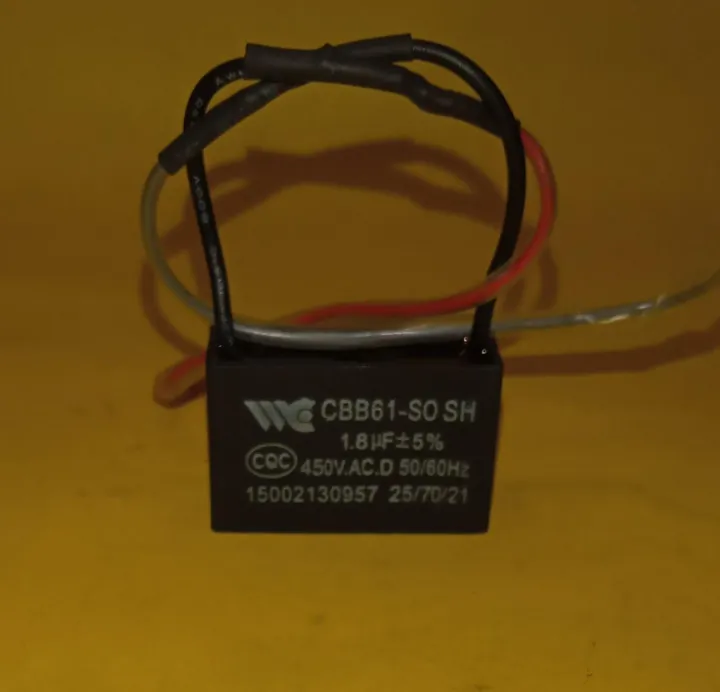 Kapasitor Capasitor Kipas Angin Cosmos CBB61-SO SH 1.8 mF uF Original ...