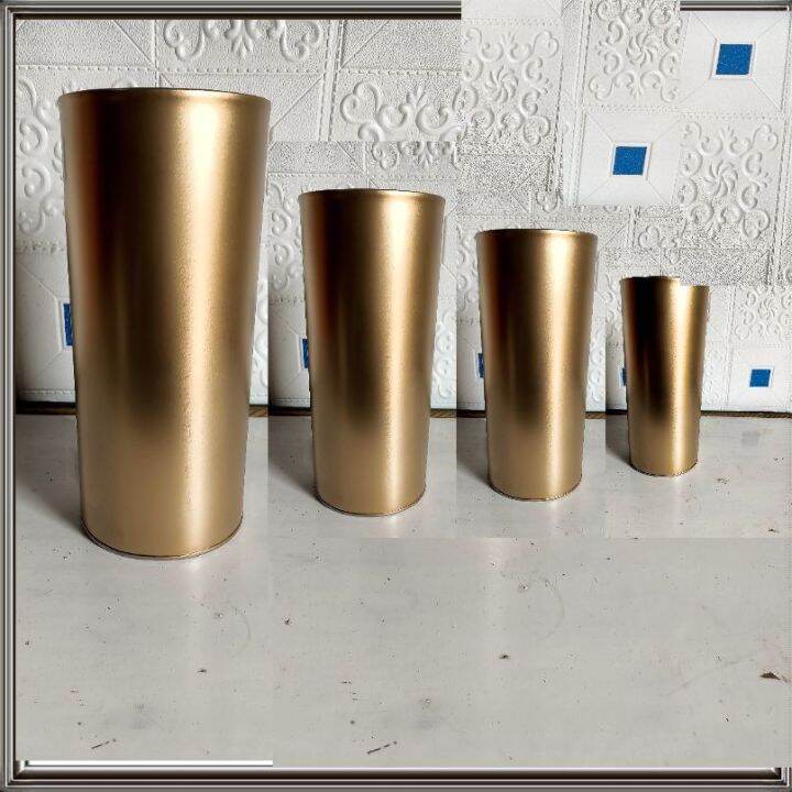 Vase Bunga Gold / Pot Bunga Emas / Bucket T 25 cm | Lazada Indonesia