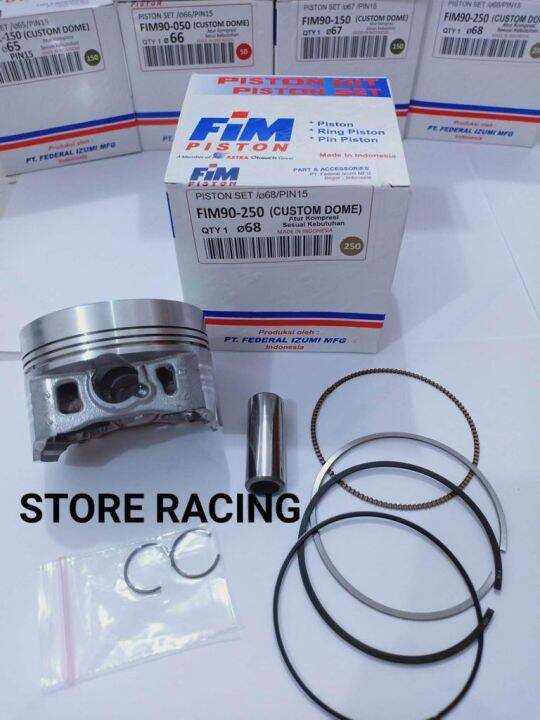 piston fim custom dome basis pen 15 ukuran 65 66 67 68 pen 15 sesuai kebutuhan | Lazada Indonesia