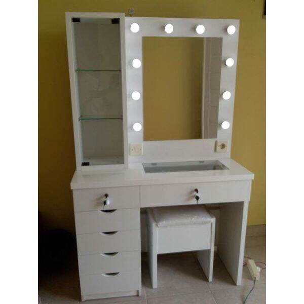 Meja rias Makeup Lampu Artis kekinian modern & mewah free ongkir ...