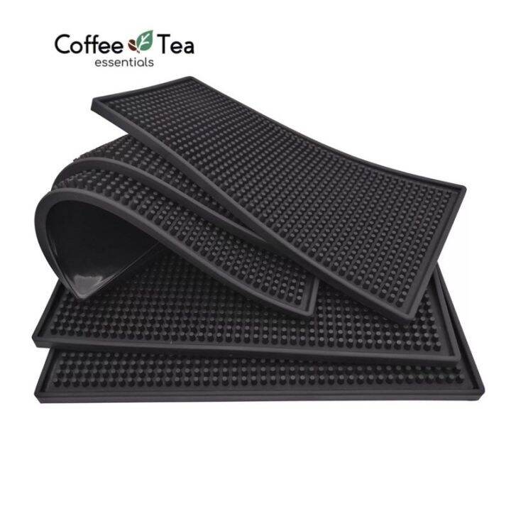 Black Bar Mat Rubber Anti-slip Thickened Pvc Shock absorbers Bar ...
