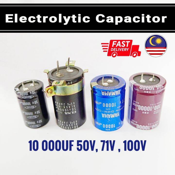 Electrolytic Capacitor 10000uf 50v , 71v , 100v | Lazada