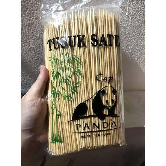 Tusuk Sate Cap Panda Tusuk sate cap panda, berat 500 gram isi kurang lebih 500 pcs | Lazada ...