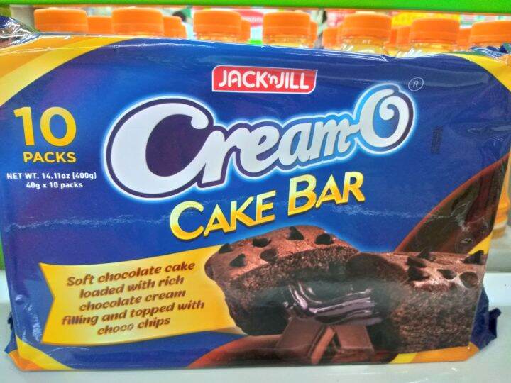 Cream-O Cake Bar (40g. x 10packs) Soft Chocolate Cake | Lazada PH
