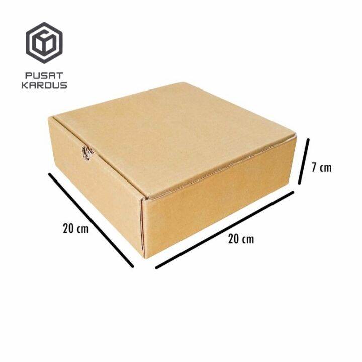 Kardus ukuran 20x20x7 cm Kardus Custom Box Karton Polos Hampers Pizza ...