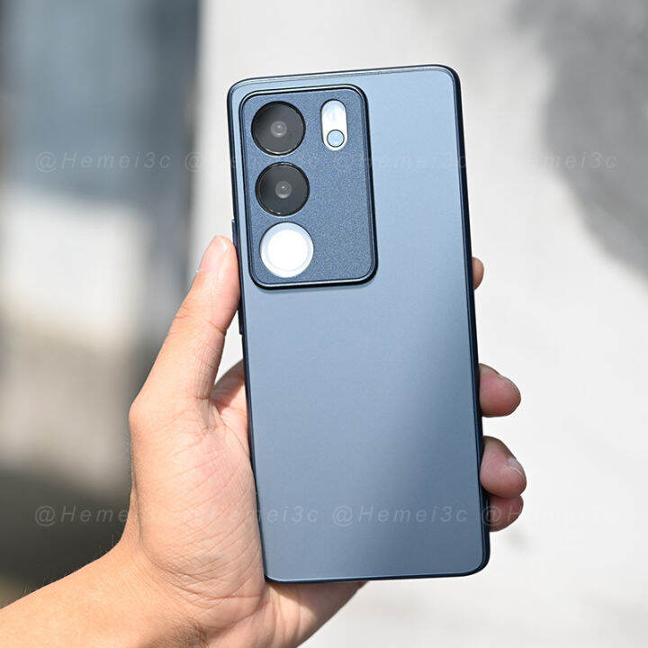 For Vivo V29 V27 V27e Pro 5G Casing Hard Matte Tempered Glass Back ...