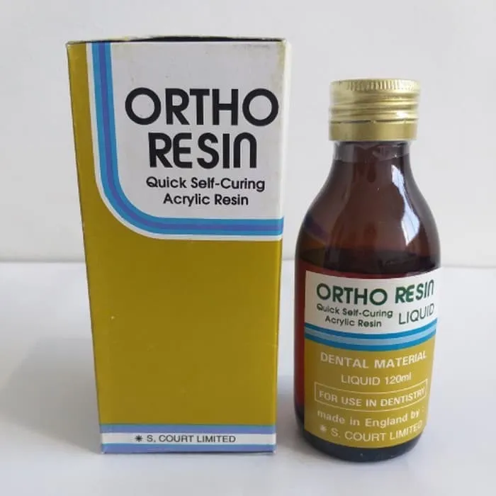 Ortho Resin Self Curing Acrylic Liquid 120 ml | Cairan Akrilik SC Cure ...