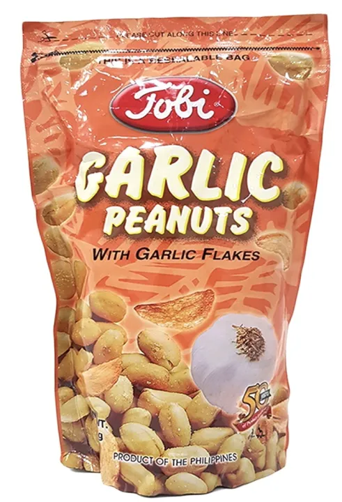 Tobi Garlic Peanuts with Garlic Flakes 500g | Lazada PH
