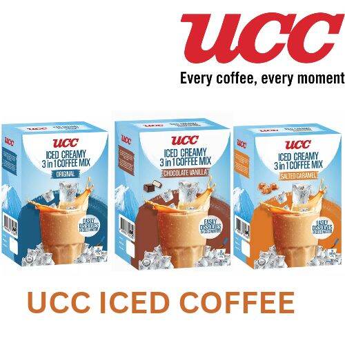 UCC ICED COFFEE (10STICK PER BOX)SALTED CARAMEL,ORIGINAL,CHOCOLATE VANILLA | Lazada PH