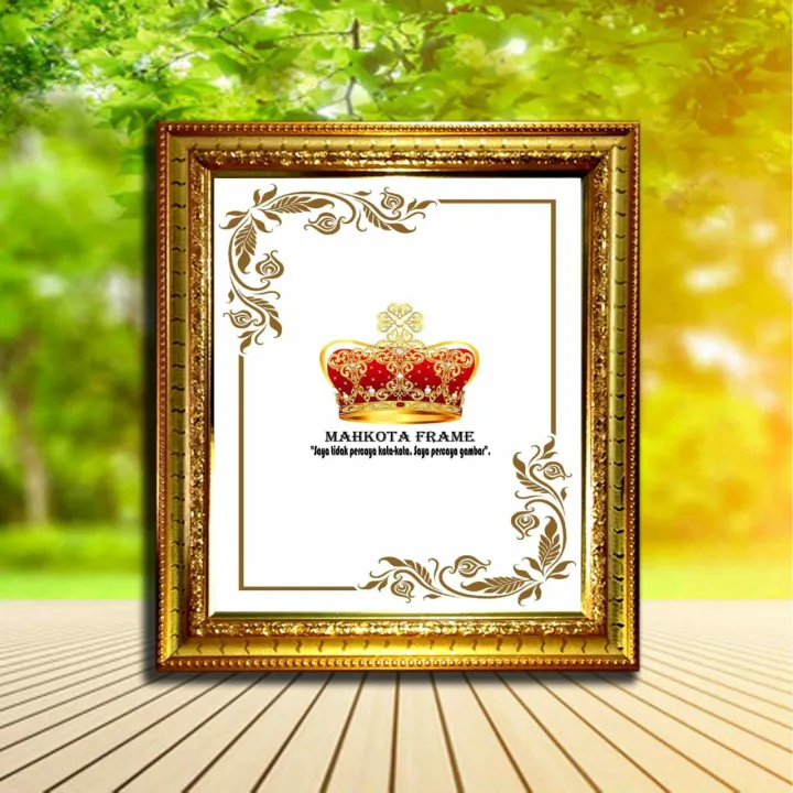 Bingkai 35cmx50cm,ukir Gold,COKLAT,Silver,bahan Fiber | Lazada Indonesia