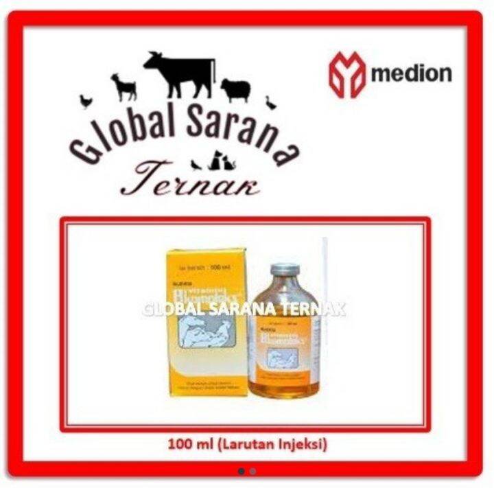 Vitamin B Kompleks Medion 100 ml Injeksi (Vitamin Ayam/Kambing/Sapi ...