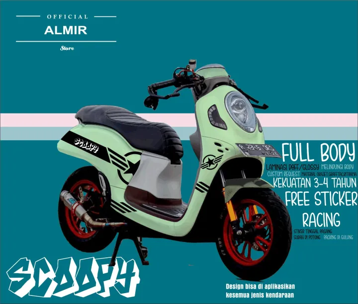 Stiker Decal Scoopy Full Body Custom | Lazada Indonesia