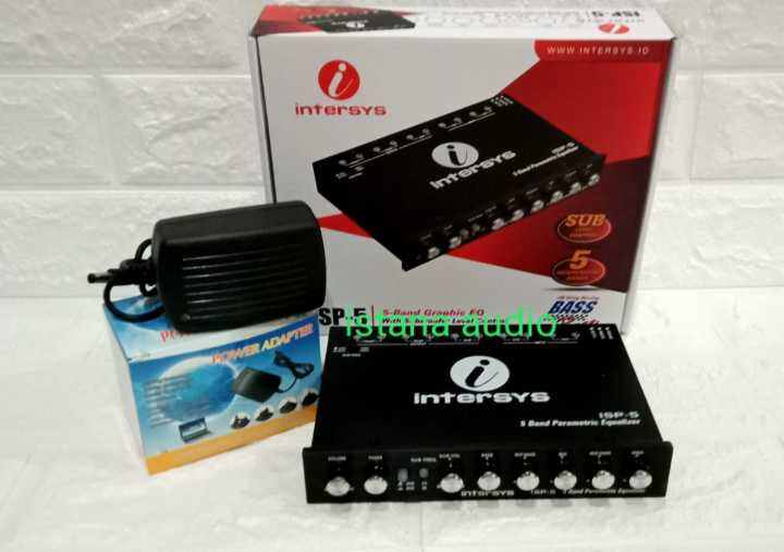 Parametrik pre amp INTERSYS ISP-5 Equalizer 5 band + dapat adptor ...