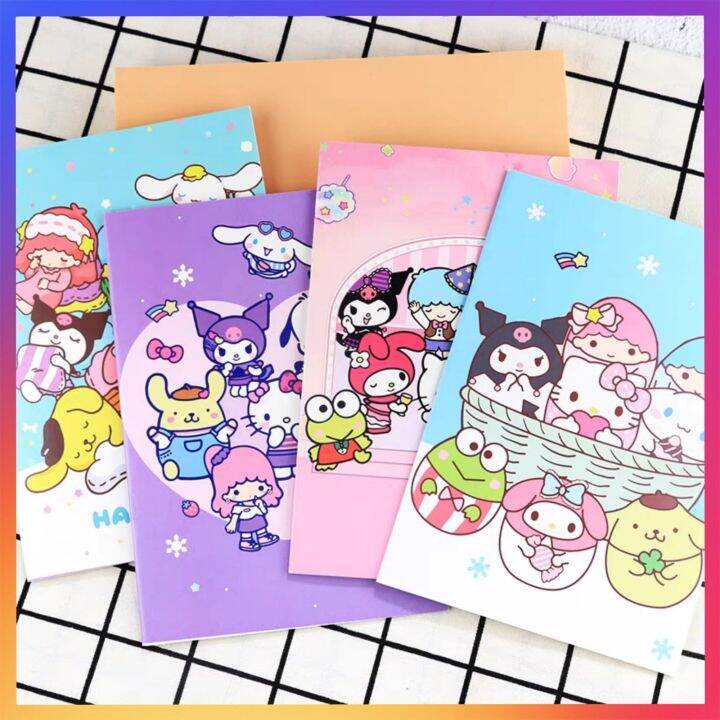 Sanrio A5 Notebook Exercise Book Cute Kuromi Melody Cinnamoroll Buku ...