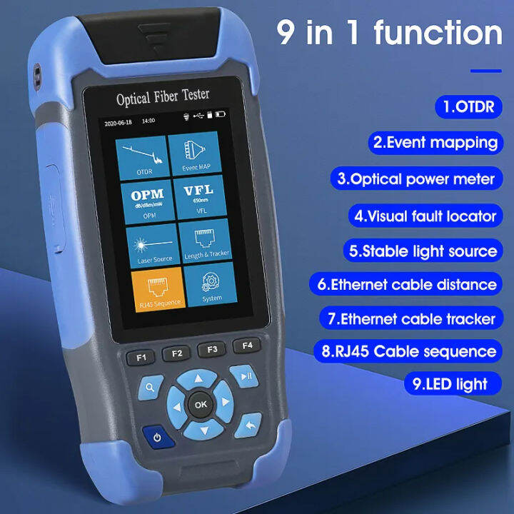AUA900D/A Mini Pro OTDR Reflectometer 9 Functions in 1 Device OPM OLS ...