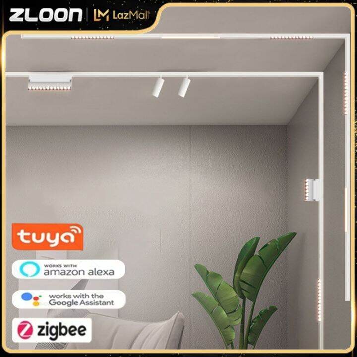 Zigbee Tuya Smart White Recessed Magnetic Track Lights Dimmable 48V ...
