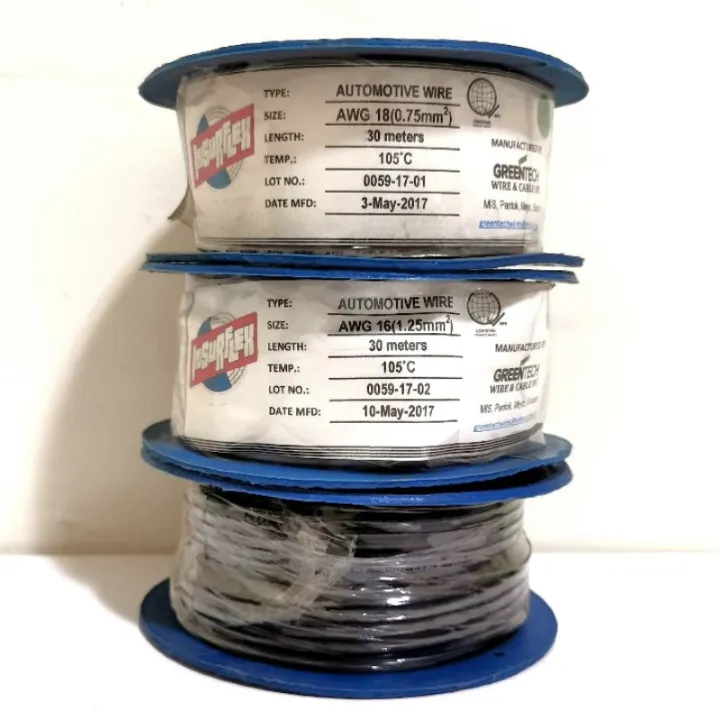 Insurflex Automotive Wire Motorcycle Car Auto Duplex Wire Heavy Duty ...