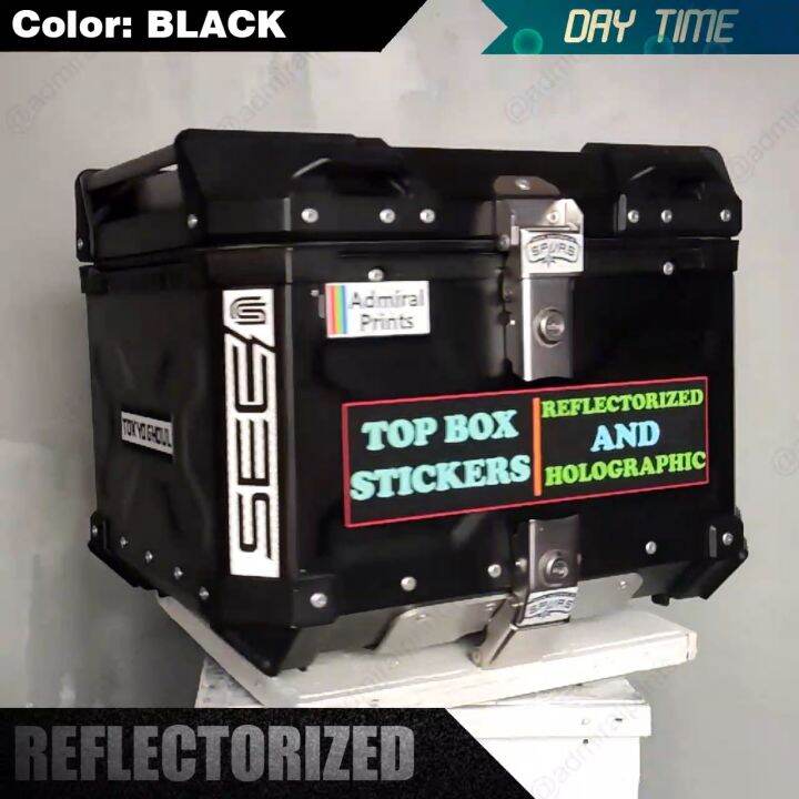 Alloy Top Box Sticker Waterproof SEC Sharp Look (REFLECTORIZED) | Lazada PH