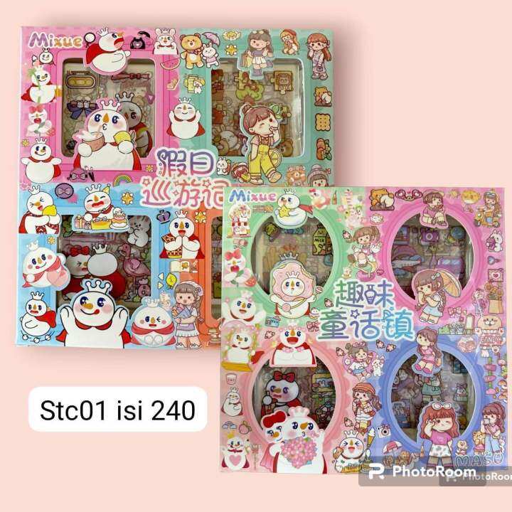 Stiker mixue x masu 1 box isi 100 | Lazada Indonesia