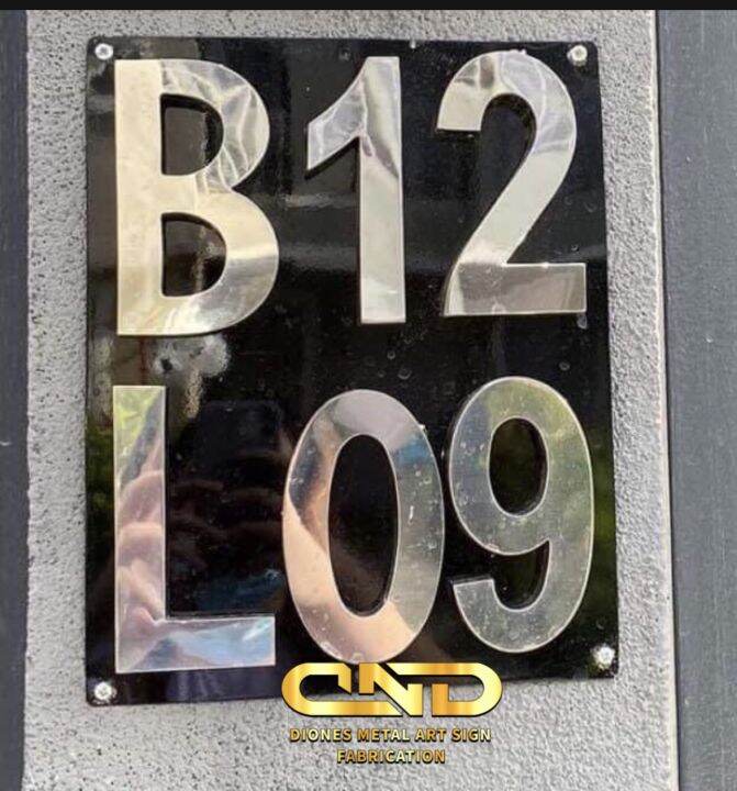 Home Address 3D signage stainless steel 304 | Lazada PH