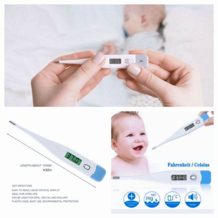 THERMOMETER DIGITAL ALAT PENGUKUR SUHU BADAN TUBUH BAYI BABY ANAK ...