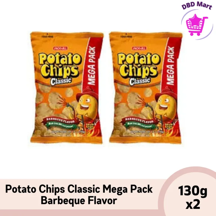 Potato Chips Classic Mega Pack BBQ Flavor 130g x2 | Lazada PH