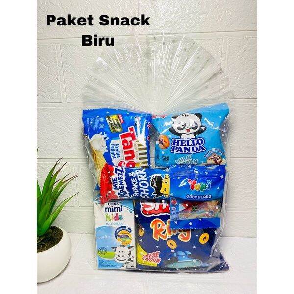 Paket Snack Ulang Tahun Tema Biru / Bingkisan Ulang Tahun / Snack Ulang ...