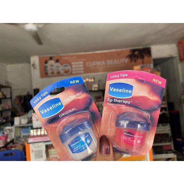 Vaseline mini original putih -- vaseline mini rosy lipbalm | Lazada ...