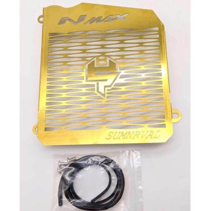 Nmax/Aerox Stainless Radiator Cover Gold v1 | Lazada PH