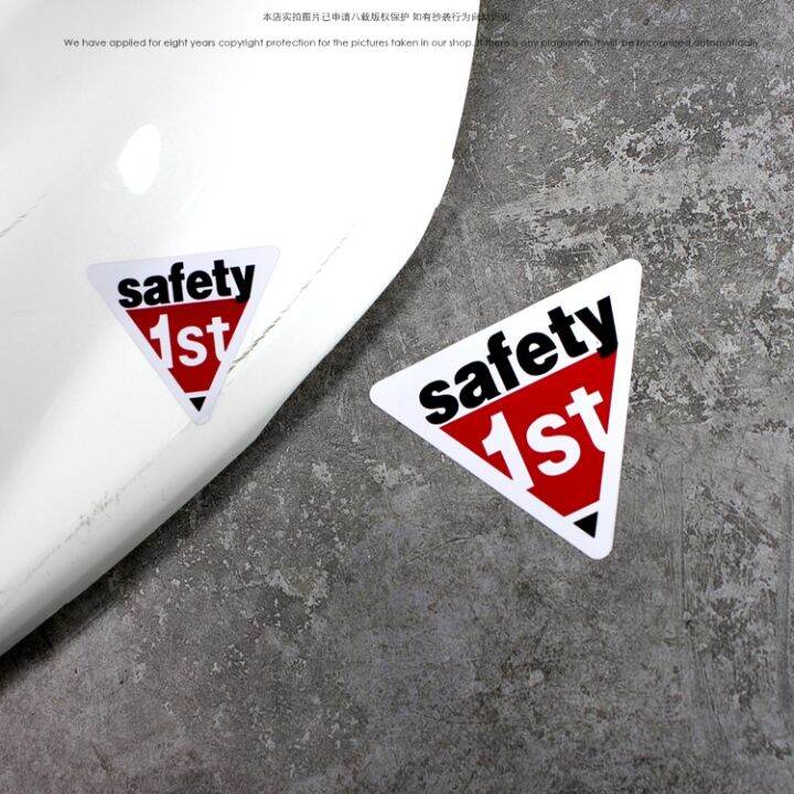 Road Safety Waterproof Car Stickers Safety1st Triangle Sticker Novice ...