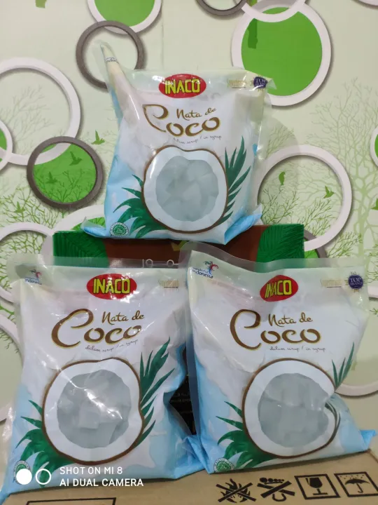 Nata de coco/ sari kelapa enak merk Inaco kemasan 1kg | Lazada Indonesia