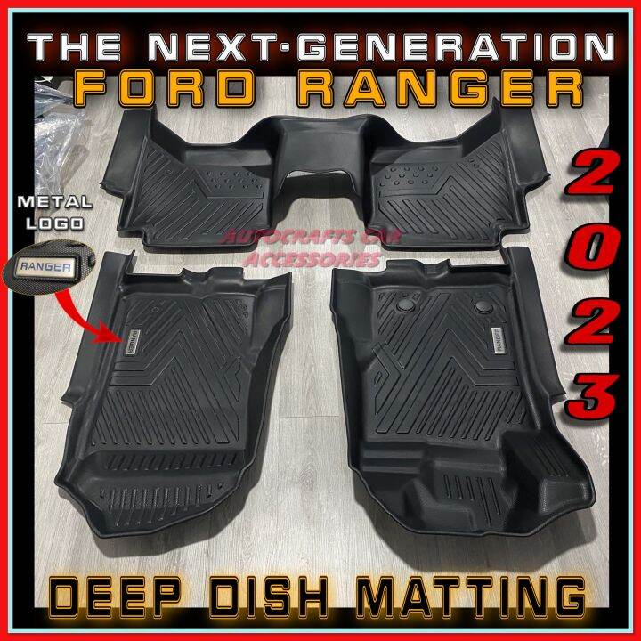 FORD RANGER 2023 DEEP DISH MATTING VERSION 3 (NEW GENERATION FORD ...
