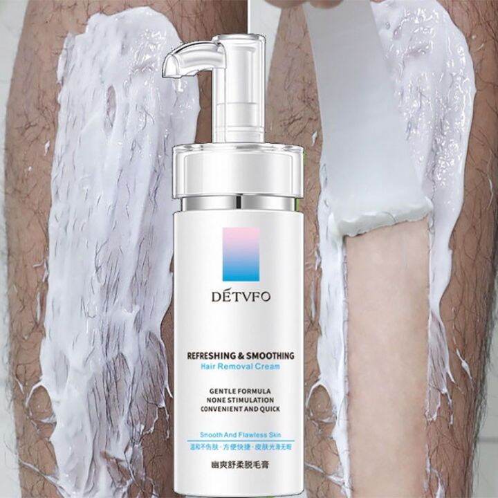 DETVFO Hair Removal Cream Hair Private Parts Refreshing Smoothing Painless 100g /Refreshing Skin ...