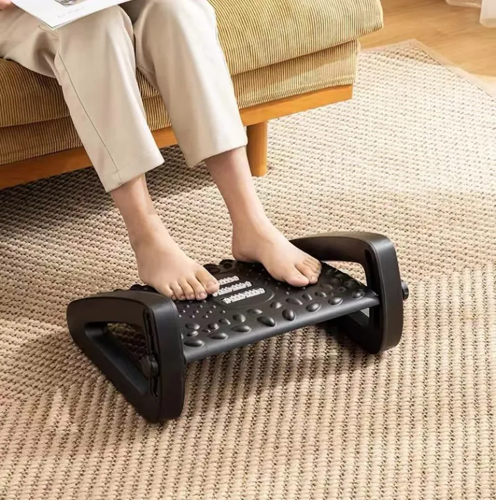 Foot Rest Adjustable Ergonomic Under Desk Ergonomic Footrest 6-Level ...