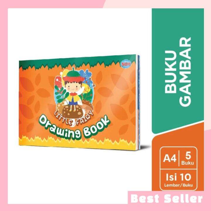 Sidu Buku Gambar Drawing Book A4 1 Pack Isi 5 Buku | Lazada Indonesia