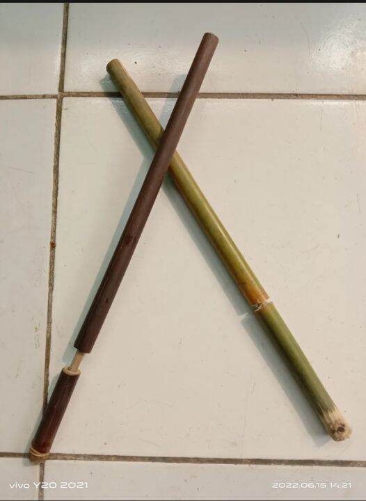 mainan tradisional anak tembakan bambu peluru kertas basah | Lazada ...