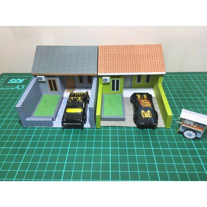 DIY papercraft rumah-print type 36 (bisa request rumah sendiri ...