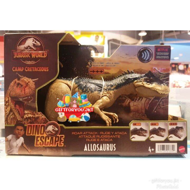 Jurassic World Camp Cretaceous Allosaurus Dinosaur Action Figure Toy ...