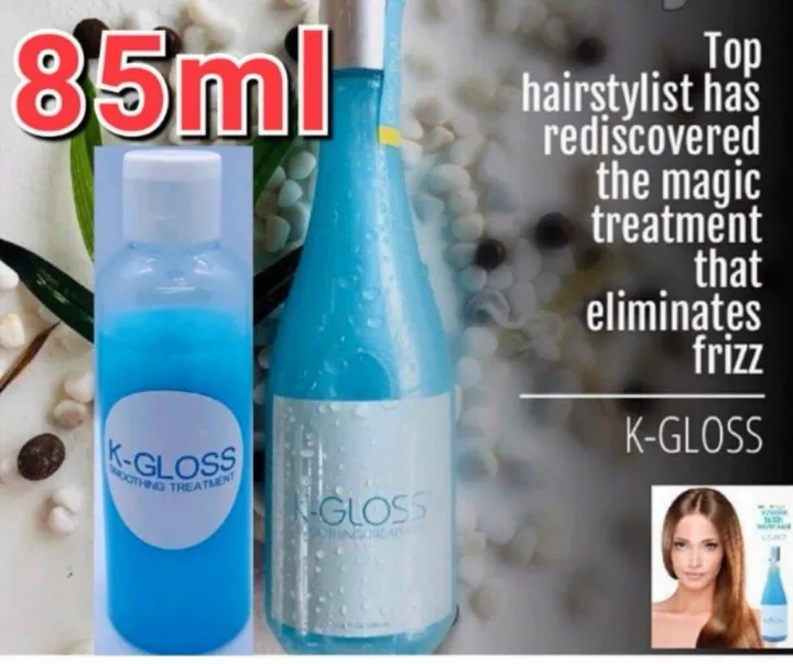 ((kgloss blue 85ml)) K-Gloss Keratin Hair Treatment (repack) Keratin ...