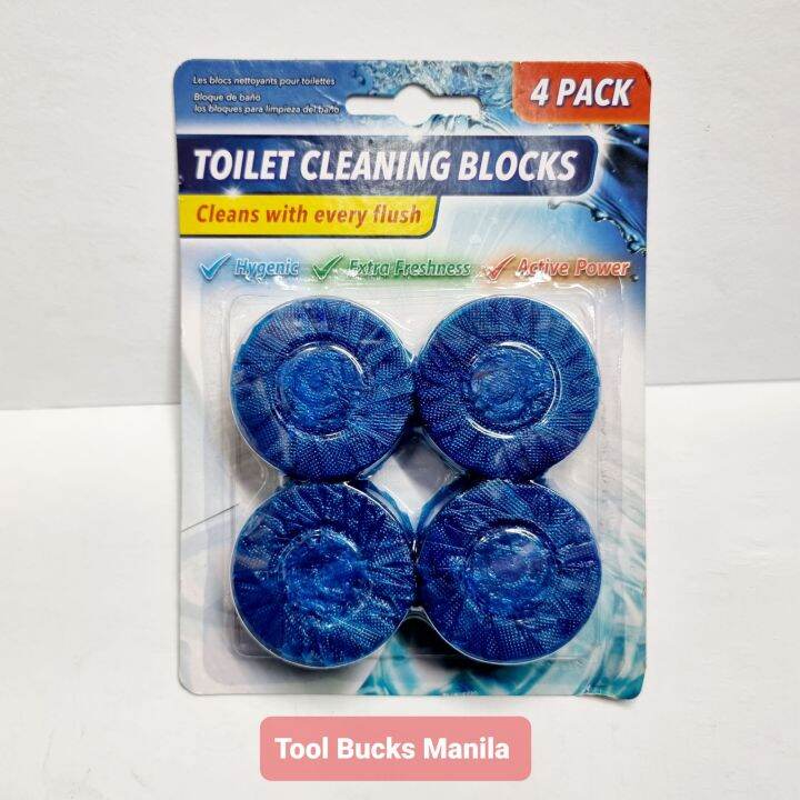 TOILET CLEANING BLOCKS 4 Pack Cleans with Every Flush | Lazada PH