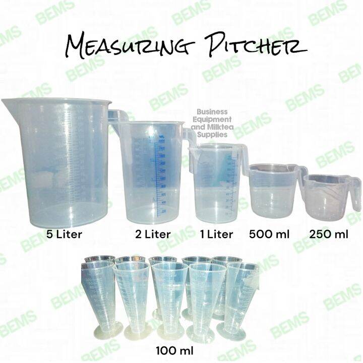 Measuring Pitcher Cup 100ml 500ml 1L 2L 5L Durable | Lazada PH