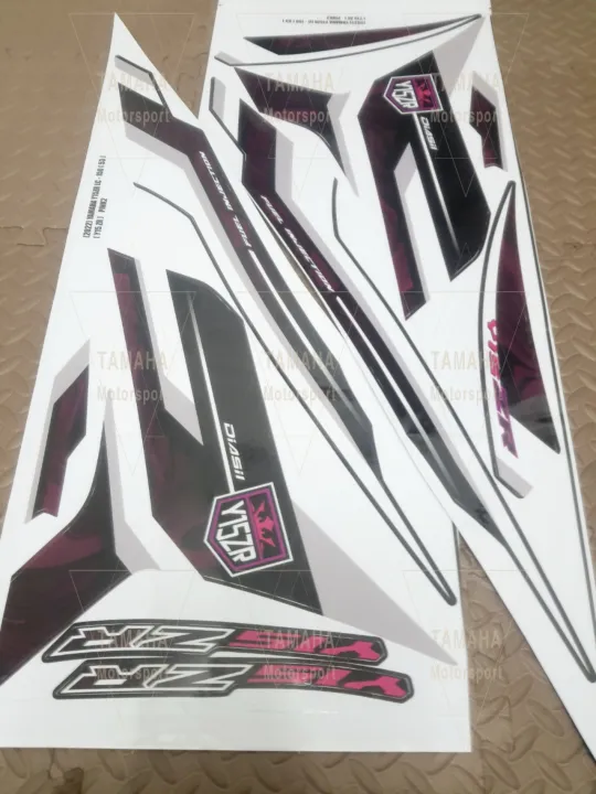 Yamaha Y15 Y15zr Body Cover Stripe Sticker 2022 malaysia version purple ...