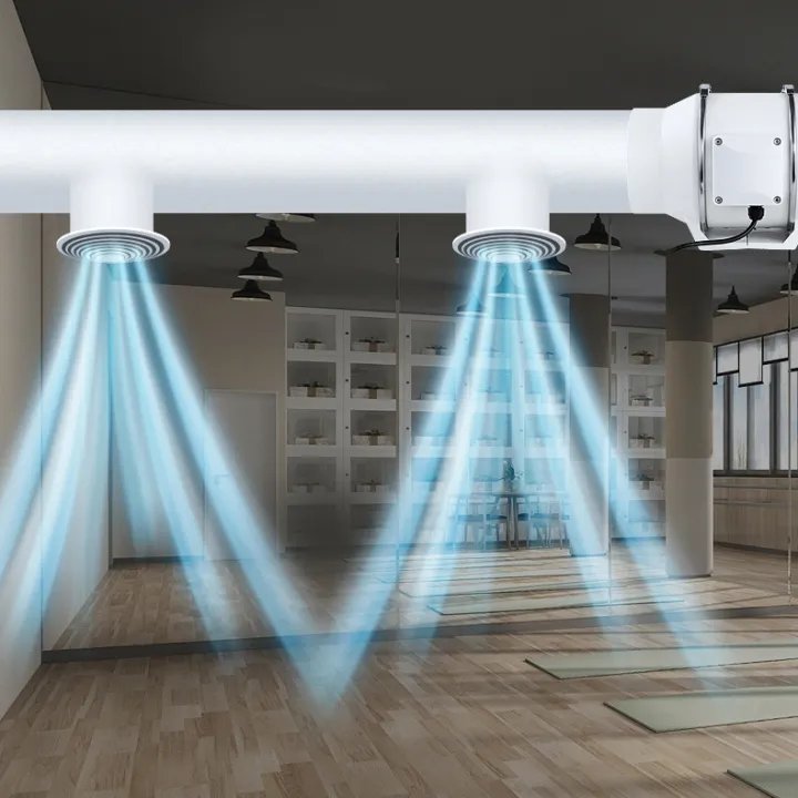 Inverter Duct Fan Exhaust Fan 4/6 Inch Kitchen Range Hood Ceiling ...