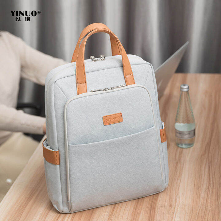 Ennuo กระเป๋าเป้สะพายหลังแฟชั่นแนวธุรกิจแบบใหม่สำหรับผู้หญิงกระเป๋าเป้ ...