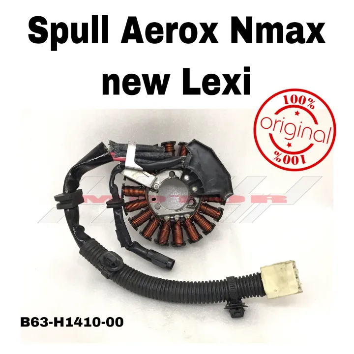 spull spul spool spoll stator assy Nmax new Aerox Lexi original B63-h1410-00 second | Lazada ...