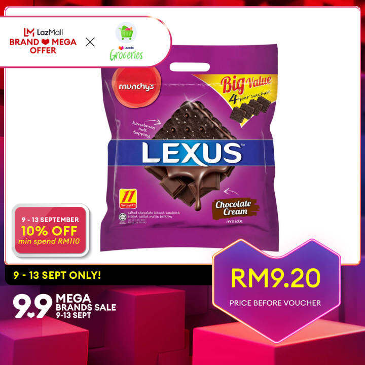Munchy's Lexus Salted Chocolate Sandwich 418g | Lazada